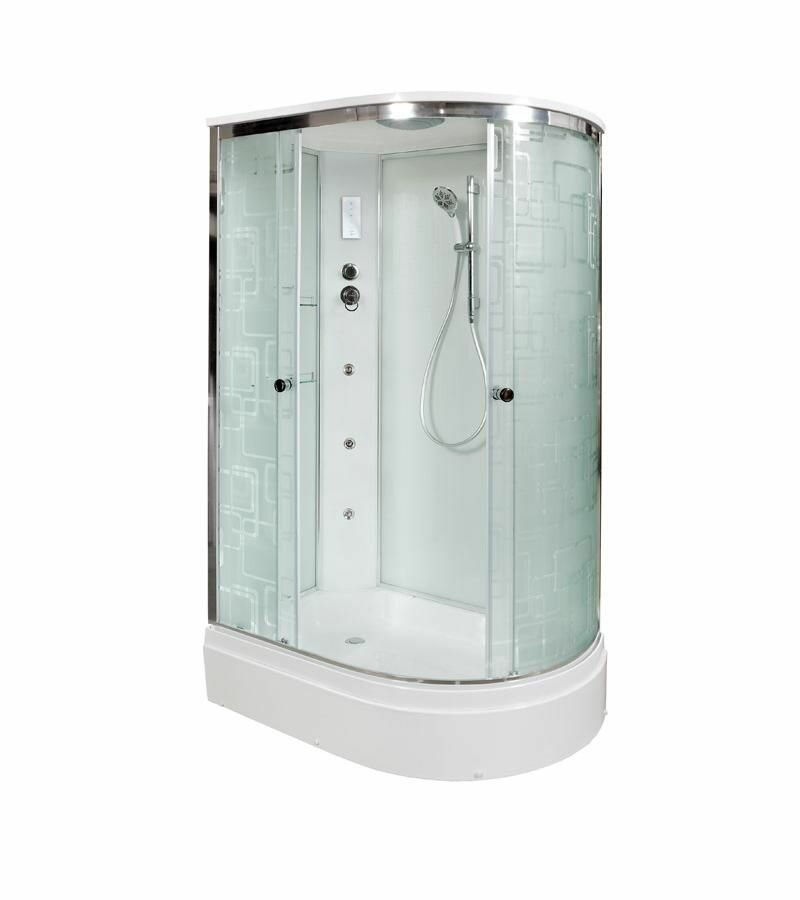 Душевая кабина DTO Mireva 2712 L с электрикой и гидромассажем (120x80)