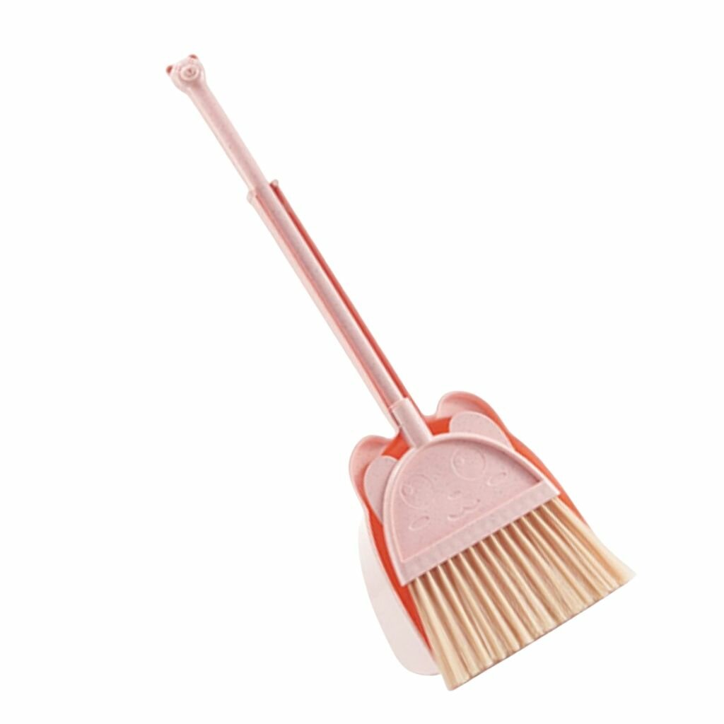 1 набор из 2 предметов, детский веник и совок для мусора-розовый