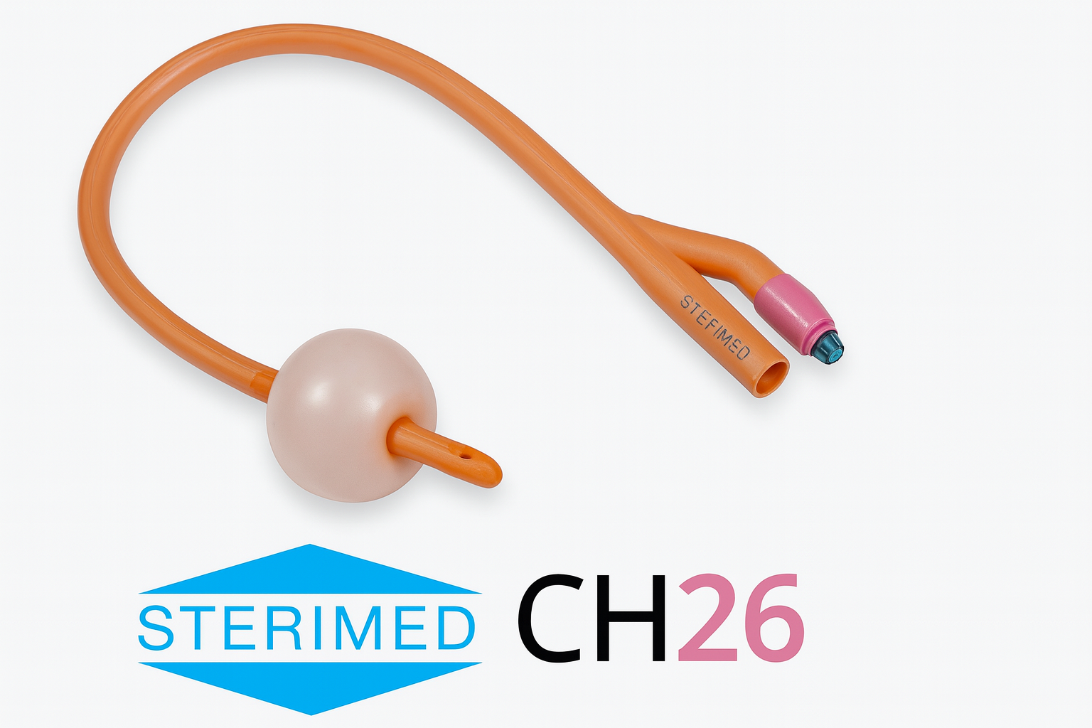Катетер фолея Sterimed, 2-х ходовой, размер СН 26, длина 40 см