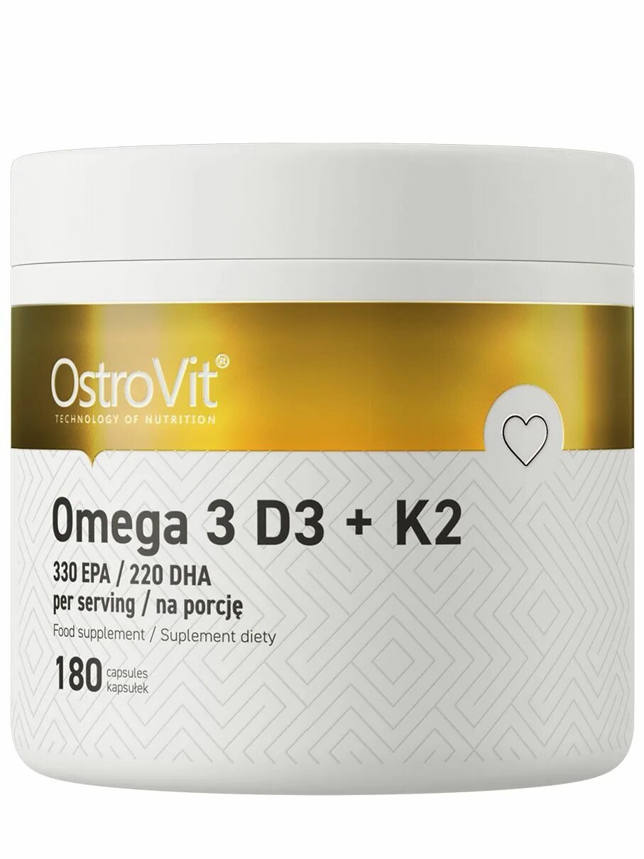 Ostrovit Omega-3 D3+K2 (180 капс)