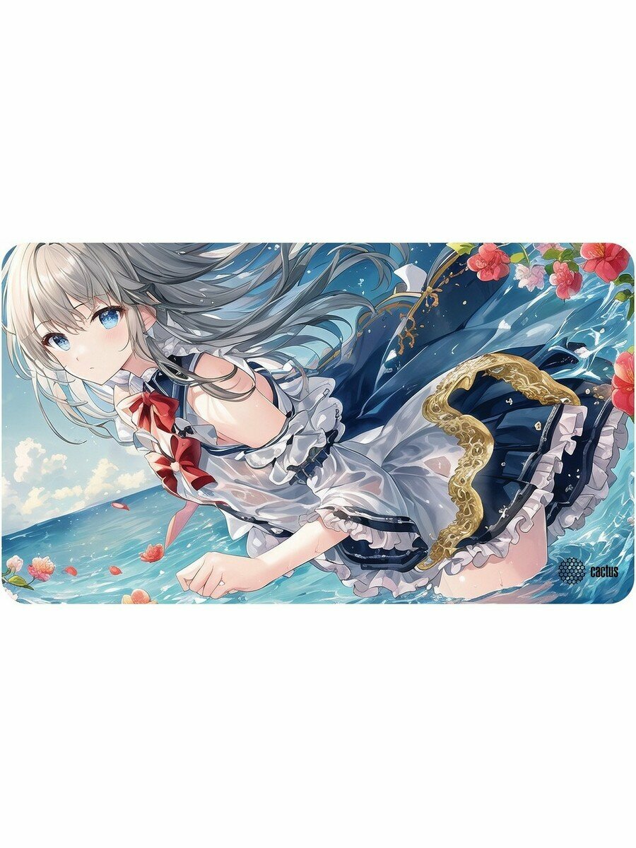 Коврик для мыши CACTUS Anime flowers (тканевый, прорезиненное основание, 700x400x3мм) (CS-MP-PRO02XLL)