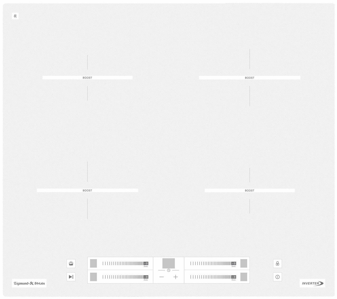 Электрическая варочная панель Zigmund & Shtain CI 23.6 W