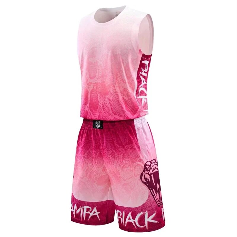 TANANSTY Баскетбольная форма детский/взрослый Розовый, ASIAN 2XS, SM7701 pink
