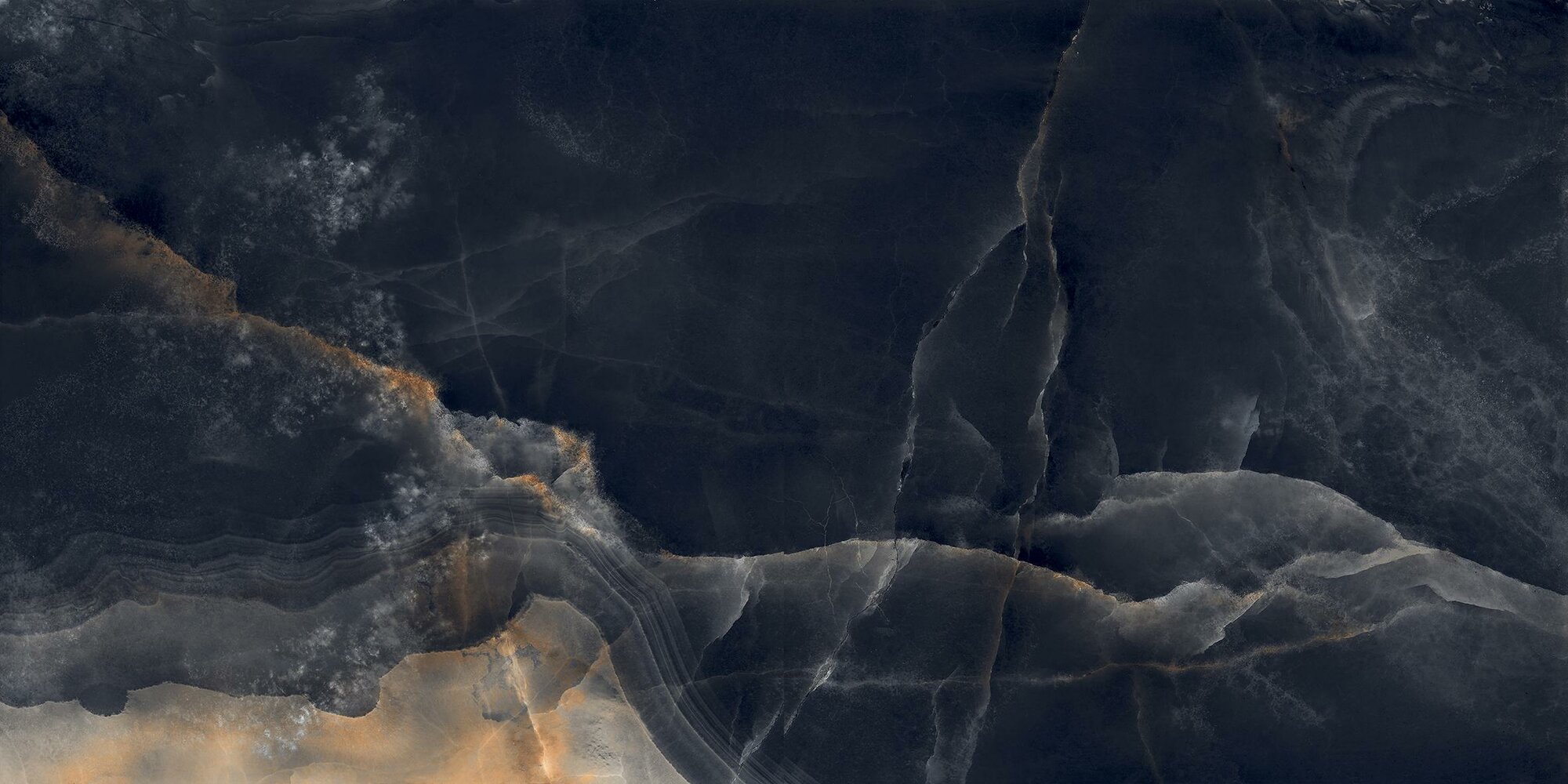 Керамогранит Laparet Interstellar Black х9999309508 80х160 Полированная Черный