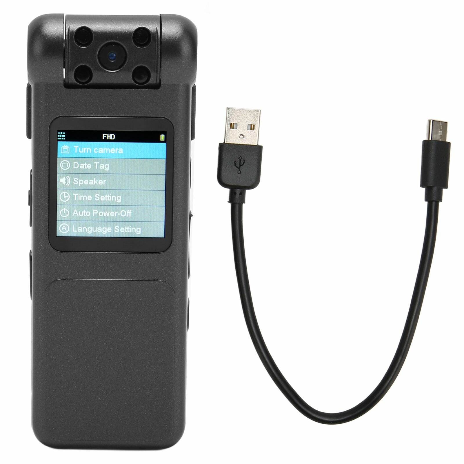 Видеорекордер 1080P с датчиком движения и камерой, 16 ГБ