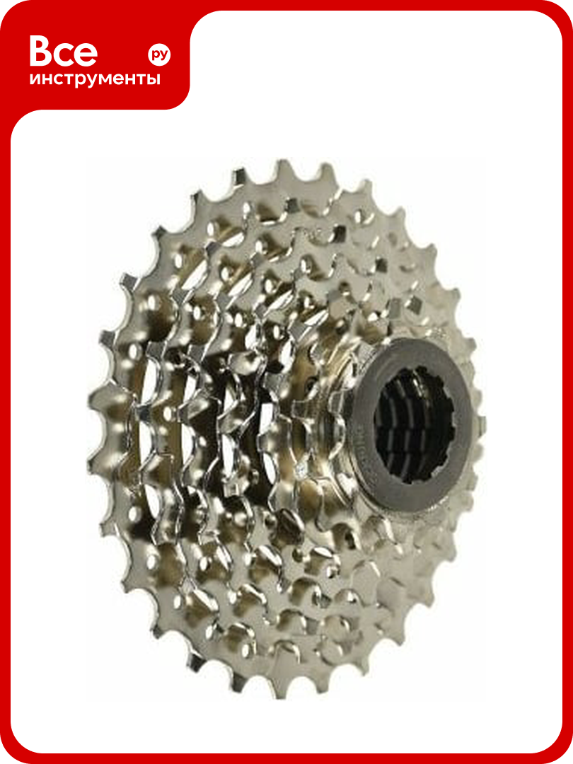 Кассета DNP TM-1107CKN стальная семиступенчатая многозубчатая для горных велосипедов с никелированным покрытием