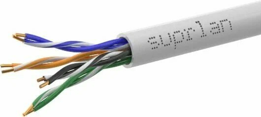 Кабель сетевой информационный Suprlan Median 01-0334-9 кат.5E UTP 4 пары 24AWG PVC внутренний 305м с
