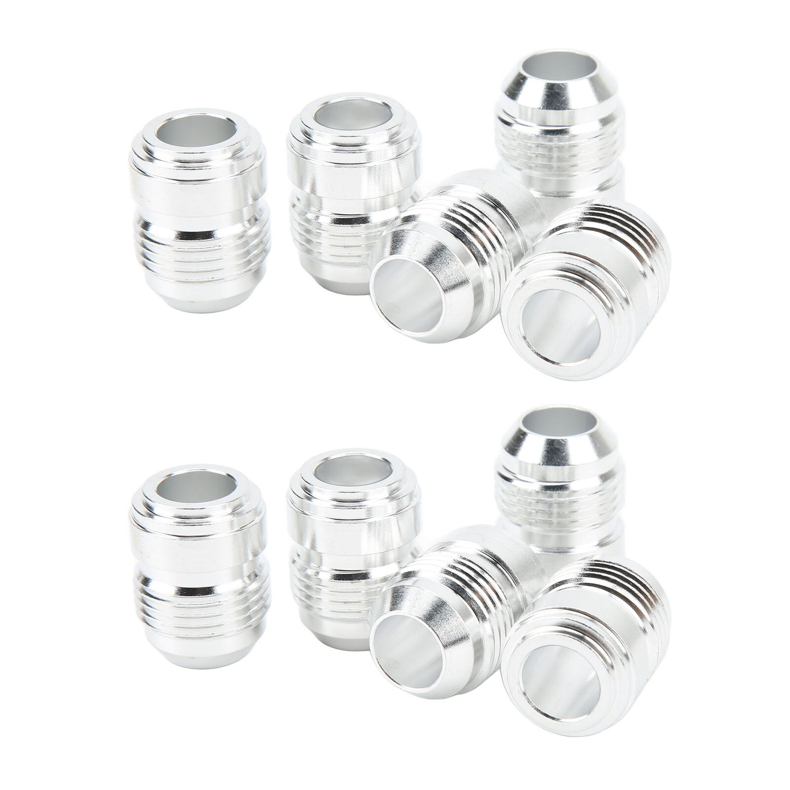 10 шт. Мужской адаптер AN10 с наружной резьбой 3/4 дюйма, алюминиевый сварной фитинг, универсальная втулка для сварки