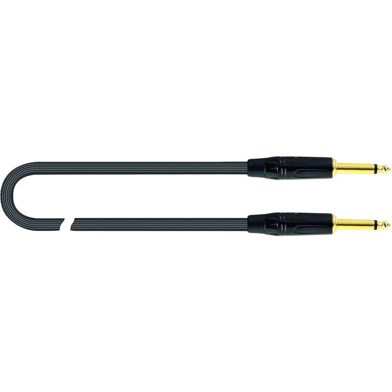 Кабель Quik Lok JUST JJ 6, инструментальный, 6м, Mono Jack черн /JUST JJ 6