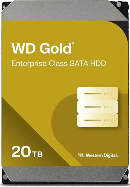 WD203KRYZ / Жесткий диск WD Gold WD203KRYZ, 20ТБ, HDD, SATA III, 3.5"