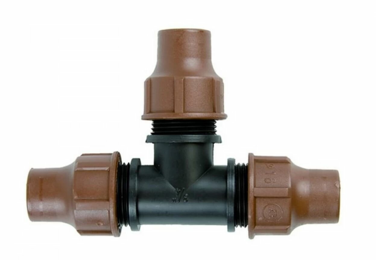Тройник для капельной трубки компрессионный 16 x 16 х 16мм Rain Bird BF-32 lock (XP0032)