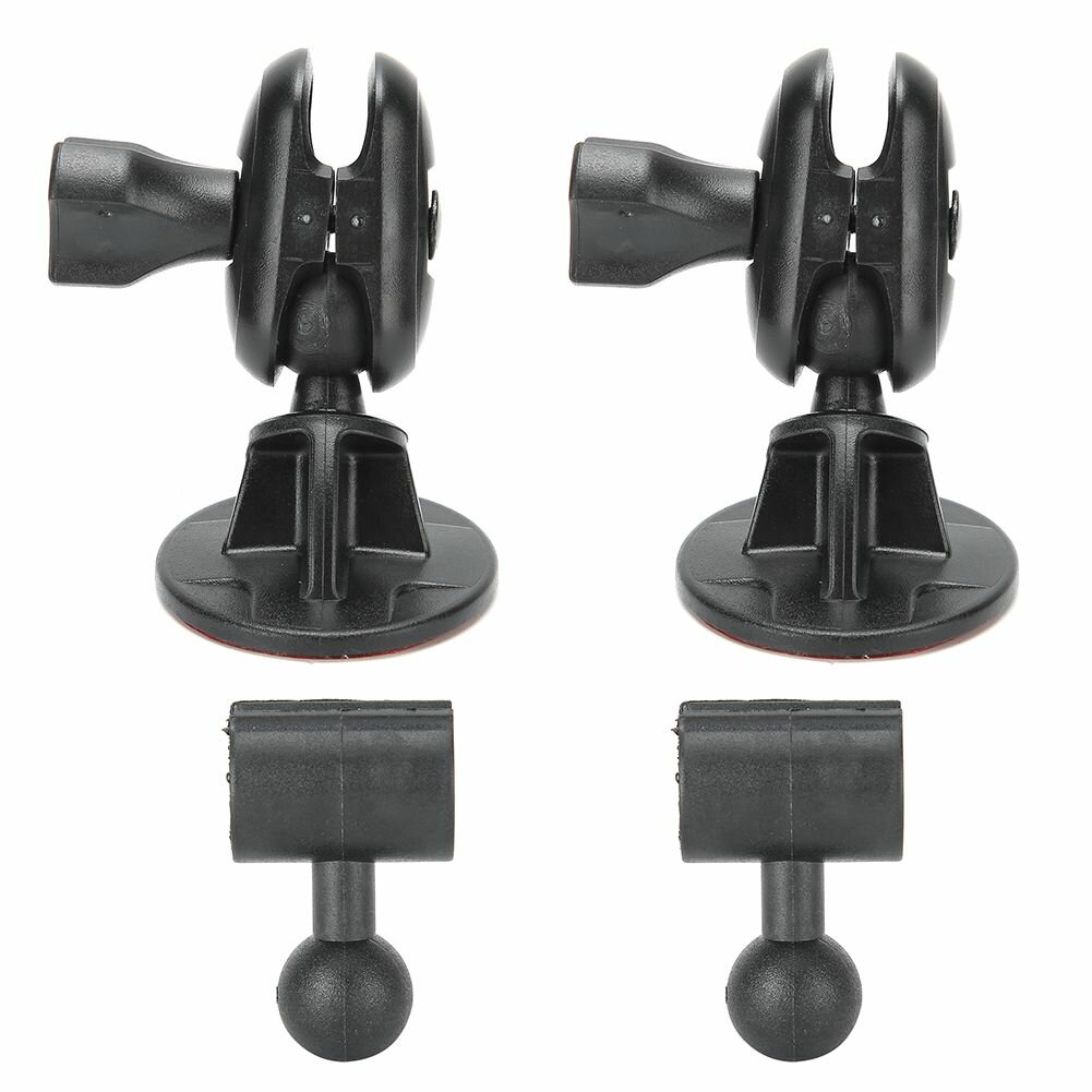 2 шт, маленький кронштейн для крепления видеорегистратора, приставка для приборной панели, рекордер, регулируемый на 360 градусов, универсальный слот для деталей