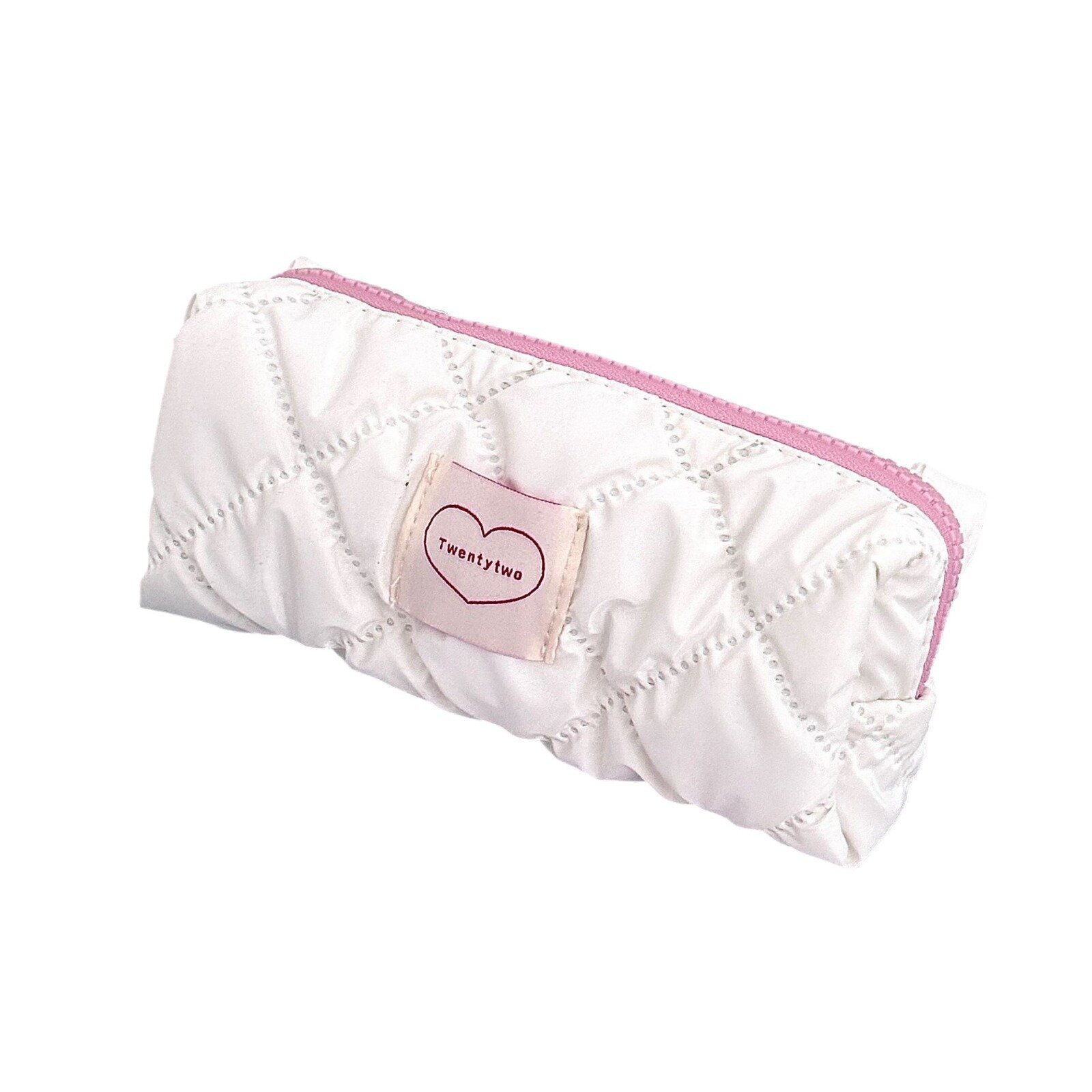 Милый пенал в корейском стиле с рисунком в виде сердца из молочной пены. Вместительный чехол для ручек. Стильный и функциональный органайзер для канцелярских принадлежностей для студентов, девочек-подростков и женщин. Материал: хлопок. Белый цвет.