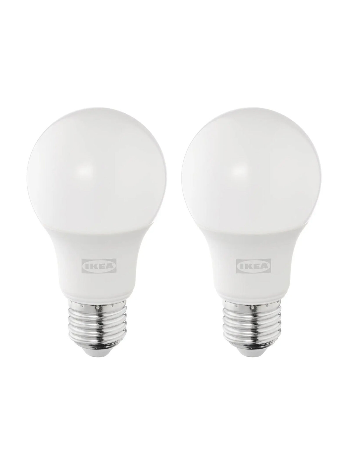 Лампочка светодиодная IKEA - SOLHETTA, E27, 470лм, 2700К, теплый белый свет, 2шт
