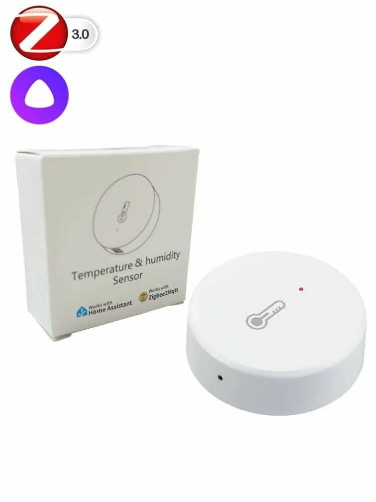 Умный датчик температуры и влажности Zigbee 3.0, Яндекс Алисой, Home Assistant, Zigbee2mqtt