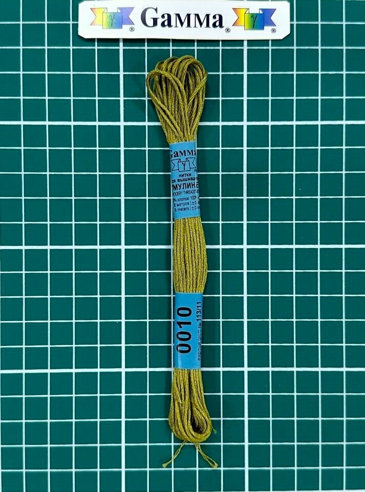 Мулине Гамма, цвет 0010, вышивальные нитки
