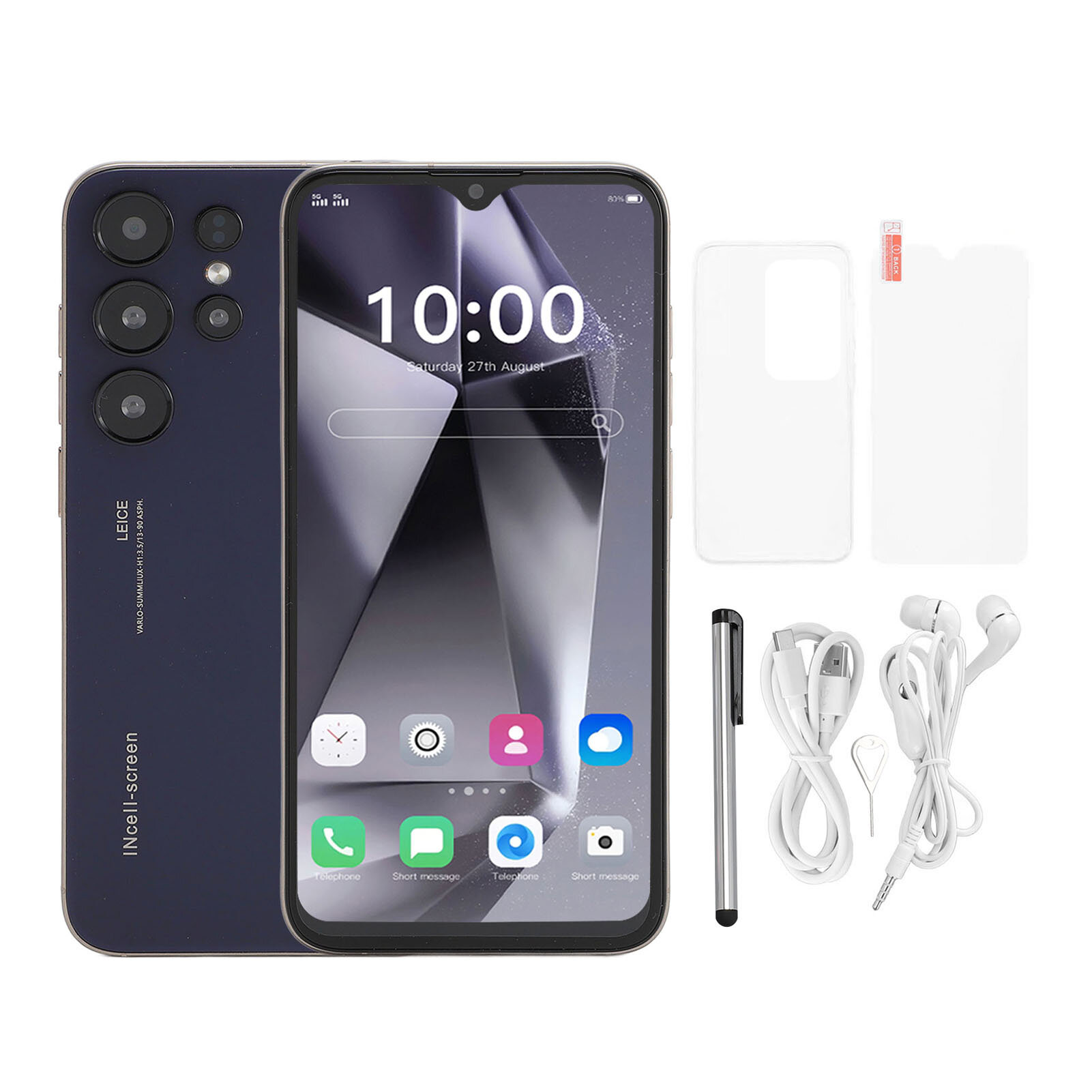 Смартфон 6.3 дюйма, Dual SIM, 4G, 4 ГБ ОЗУ, 64 ГБ ПЗУ, 13 МП + 32 МП камеры, процессор MTK6737, акку