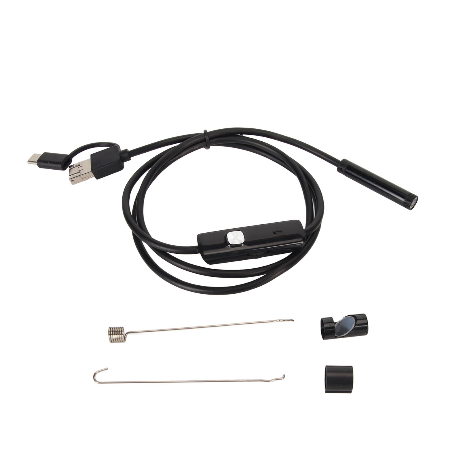 USB эндоскоп, объектив 8 мм, 3-в-1 интерфейс, IP67, водонепроницаемый, для телефона/планшета/ПК