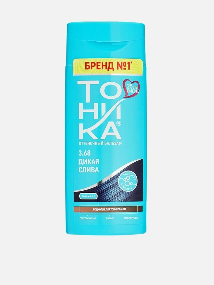 Оттеночный бальзам для волос Тоника Дикая слива, тон 3.68, 150 мл