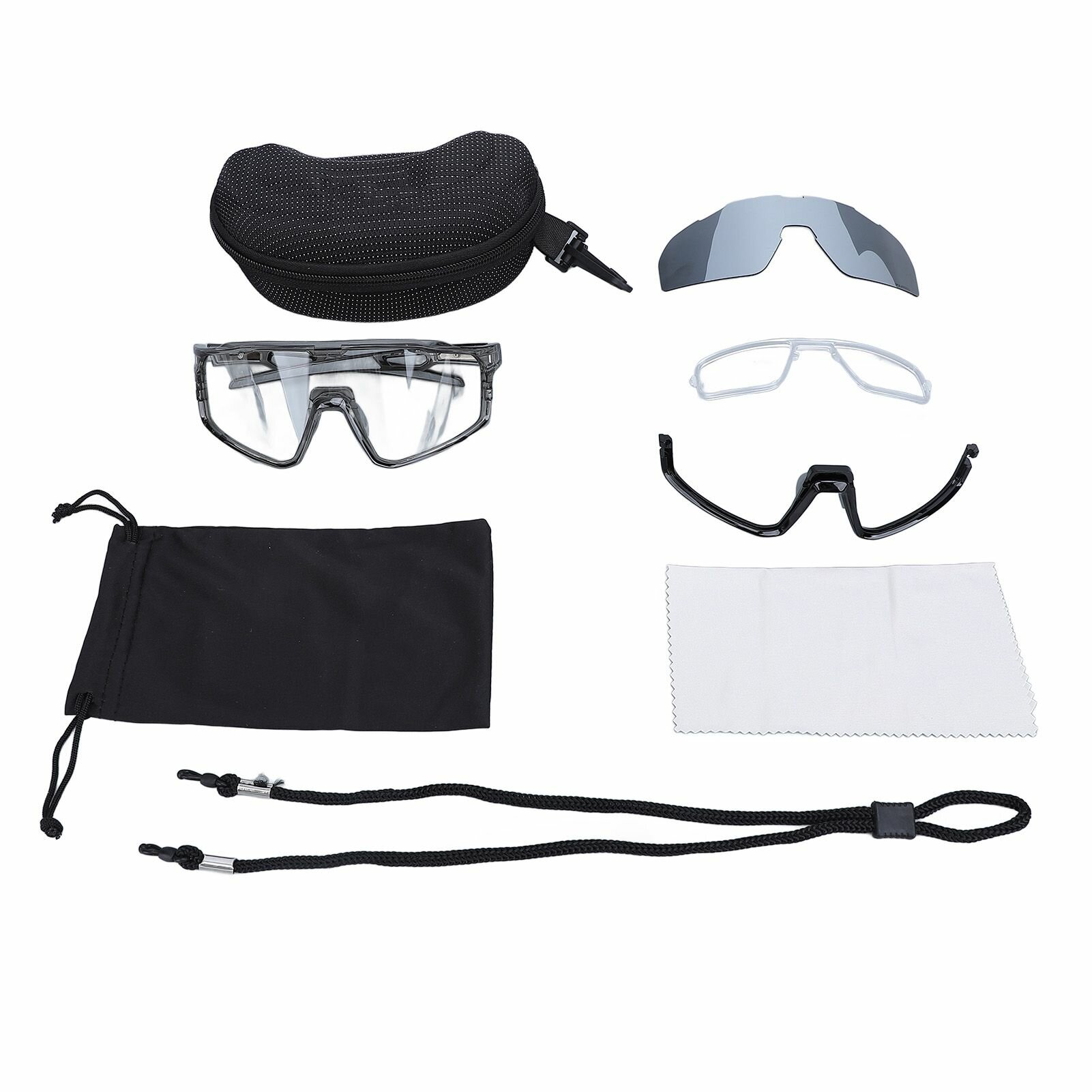 Велоочки UV400, фотохромные, поляризованные (серые)