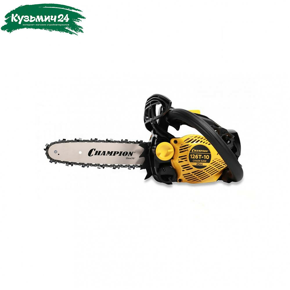 Бензопила Champion 126Т-10 3/8-1.3-40, 2-х тактный двигатель, 1.15 кВт, 1 шт.
