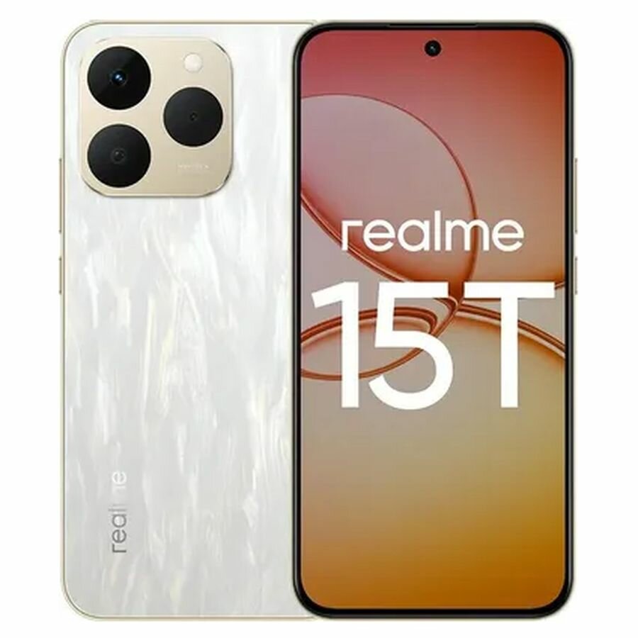 6,57" Смартфон REALME 15T 8/256 ГБ (RMX5111) 2025, белый