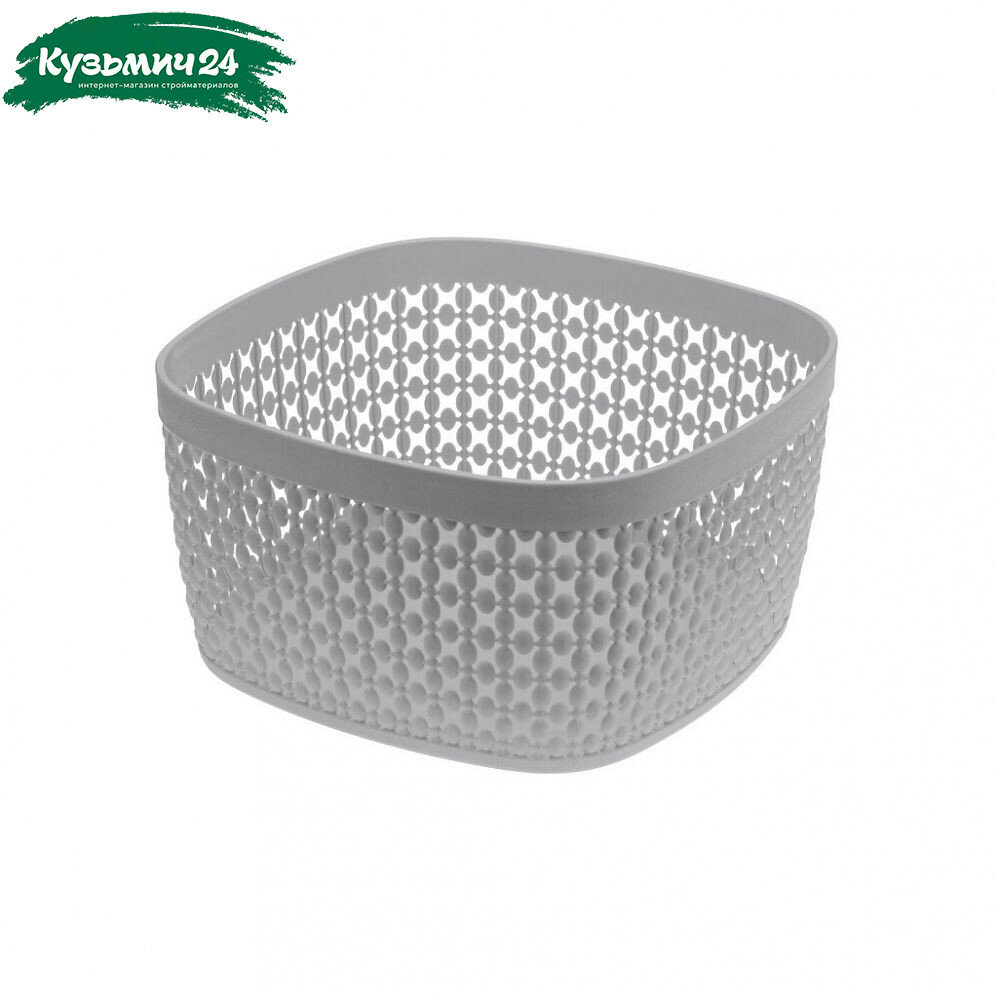 Сухарница Idea Пирула, пластиковая, смоки, покрытие Soft-touch, 9х17х17 см, М1219