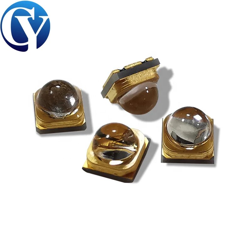 3 Вт 3535 Высокая мощность УФ-светодиод 405 нм Диод Ультрафиолетовый для отверждения принтера 365 нм 385 нм 395 нм кварцевый стеклянный чип, 3 Вт, 10pcs 3W 405nm