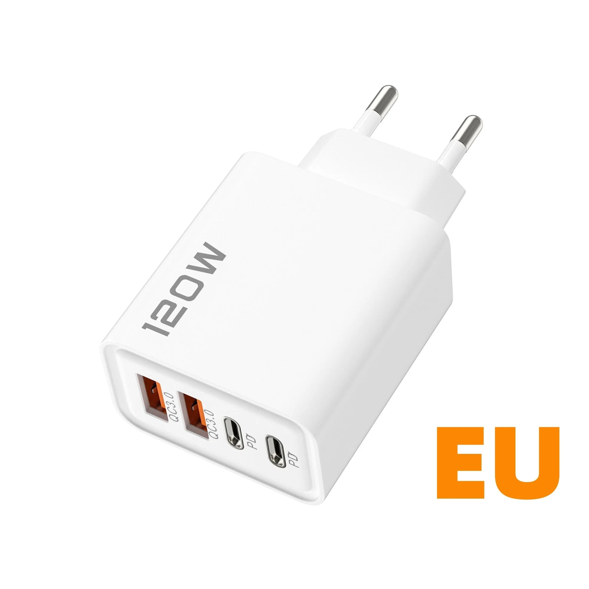 120W EU зарядное устройство с 4 USB портами