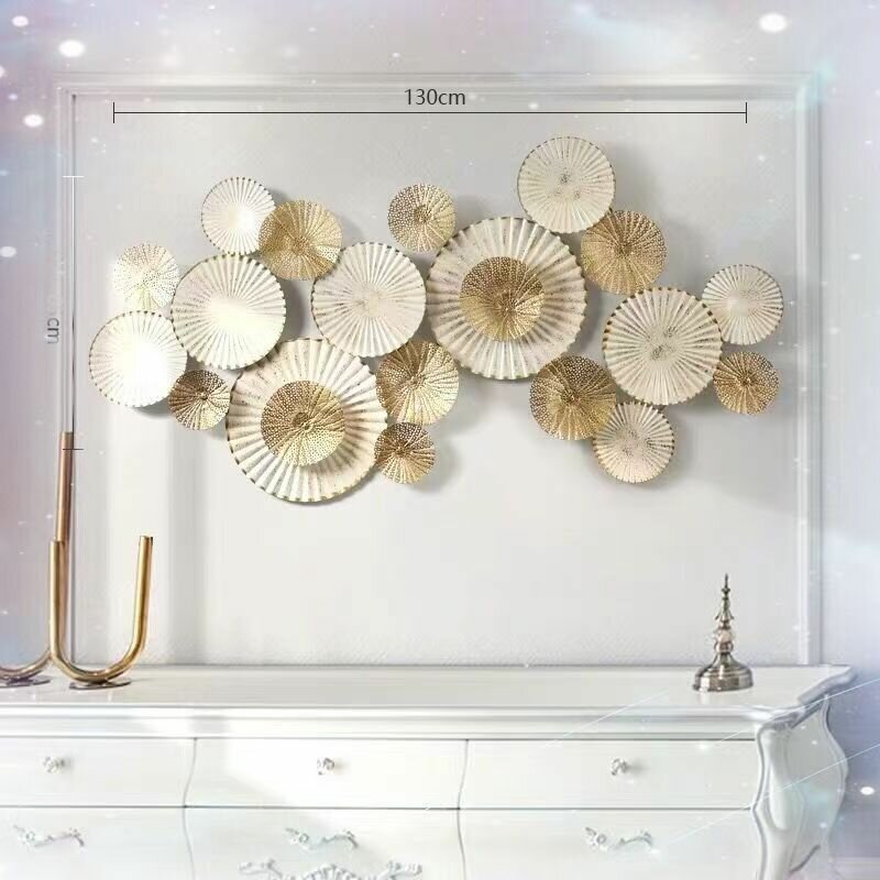 Декоративные стеновые панели, украшение комнаты, металлические стеновые панели, арт-деко, ностальгическая ретро-спальня, украшение гостиной 130x65 см