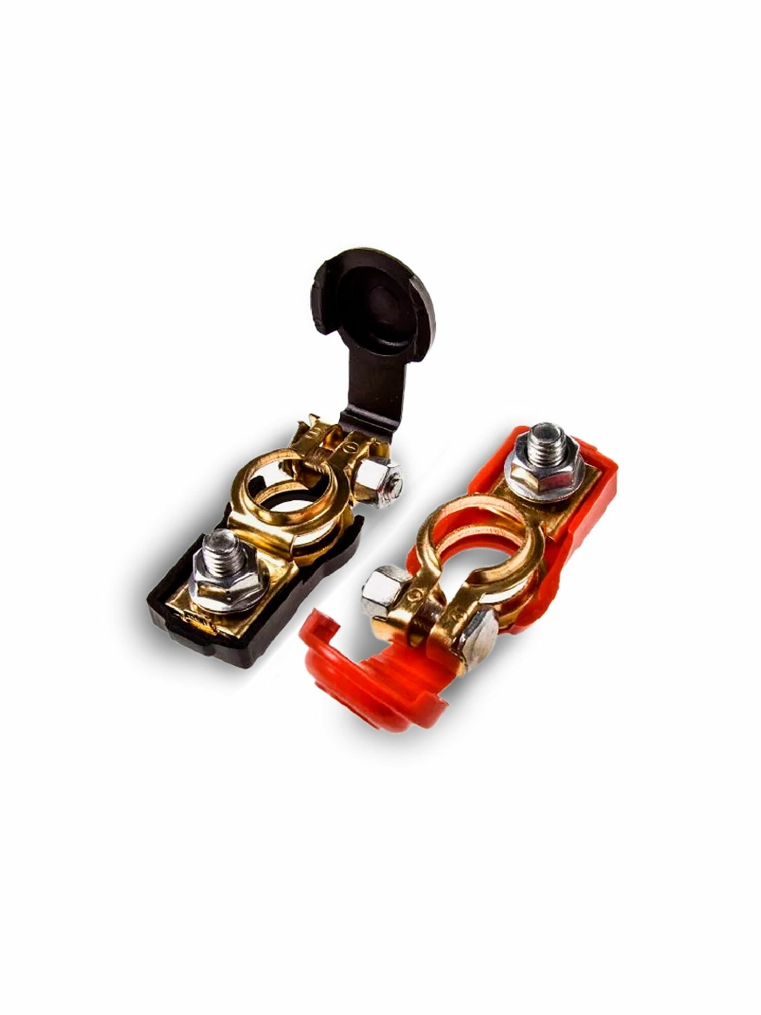 Клеммы AVS арт. BTK-11E, для аккумуляторов Euro/T1, сталь, 2 шт