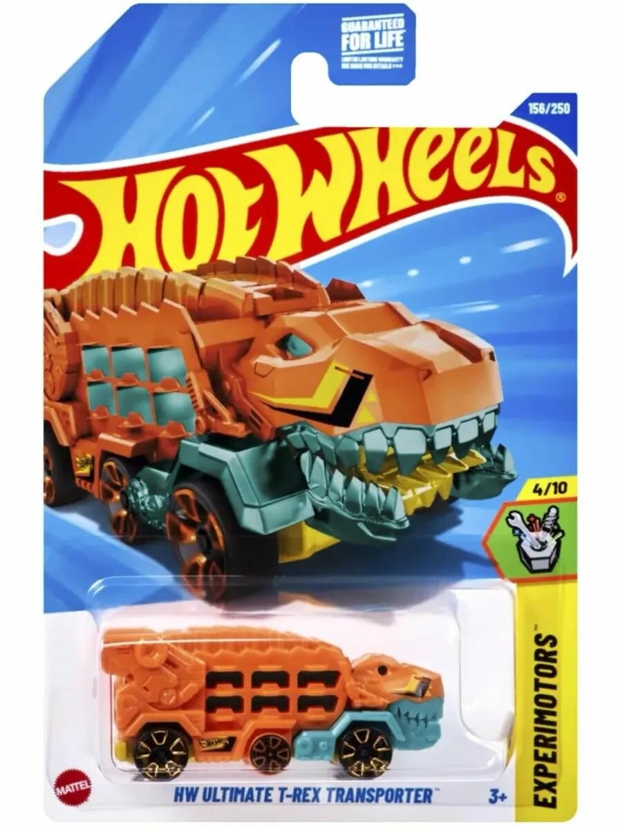 JBC10 Hot Wheels машинка металлическая игрушка коллекционная масштабная модель HW Ultimate T-rex Transporter кейс 2025