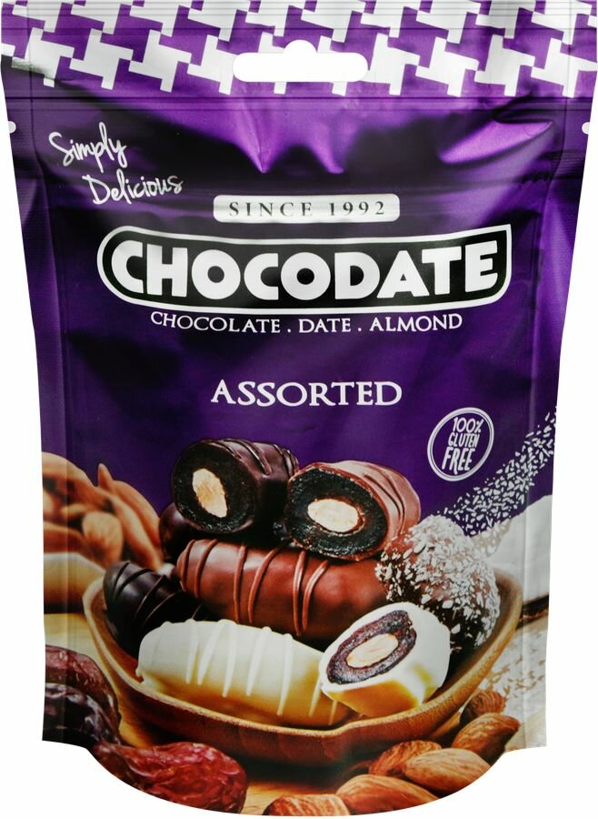 Финики CHOCODATE с миндалем Ассорти (ОАЭ) 100г