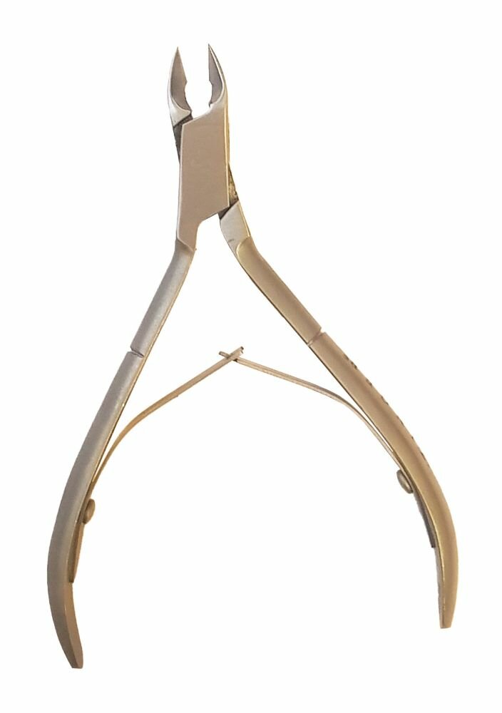 Маникюрные кусачки для кутикулы, с двумя пружинами Zinger MC351 FD SH ручной заточки, с футляром
