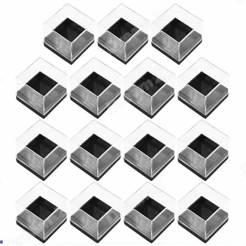 15 шт. коробки для демонстрации минеральных образцов, стандартные квадратные витрины 2.70X2.70X2.60CM