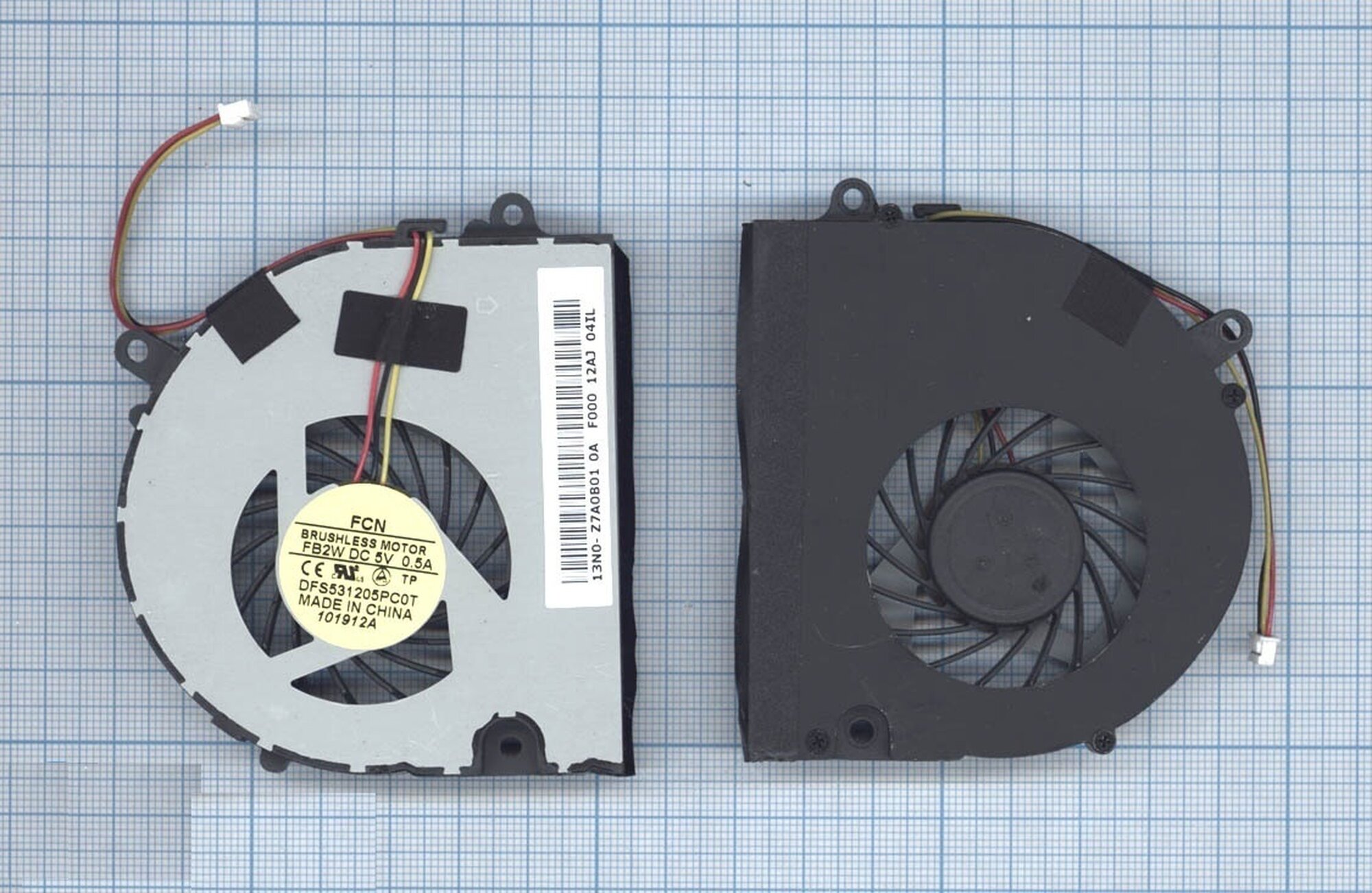 Вентилятор (кулер) для ноутбука Fujitsu LifeBook NH532, AH532 / Asus U41, U41J, U41JF, U41E, U41SV, 3 pins