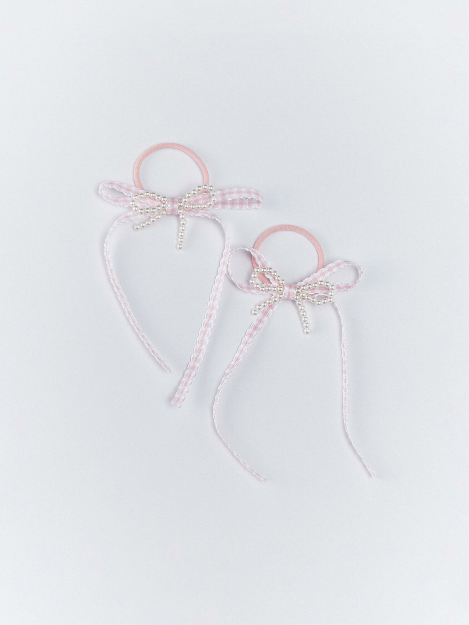 Набор резинок SELA, для девочек, текстиль, пластик, разноцветный