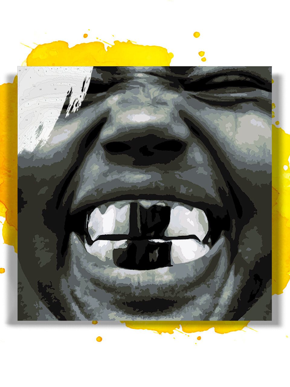 Картина по номерам на холсте Kanye West - BULLY, 50 х 50 см