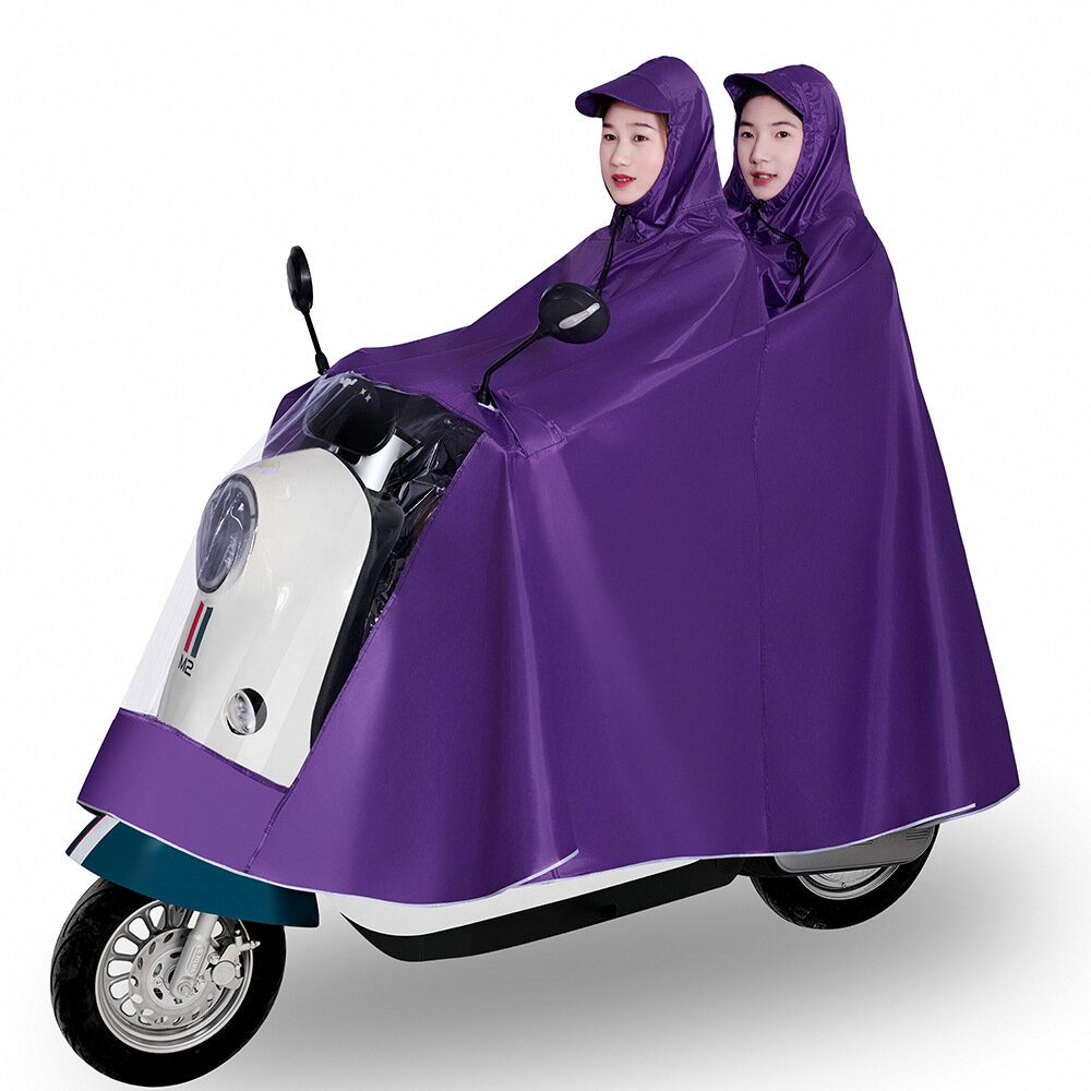 Дождевик для электросамокатов, очень большой и толстый, для электровелосипедов, мотоциклистов, унисекс, полный защитный костюм, защита от сильного дождя, дождевик
