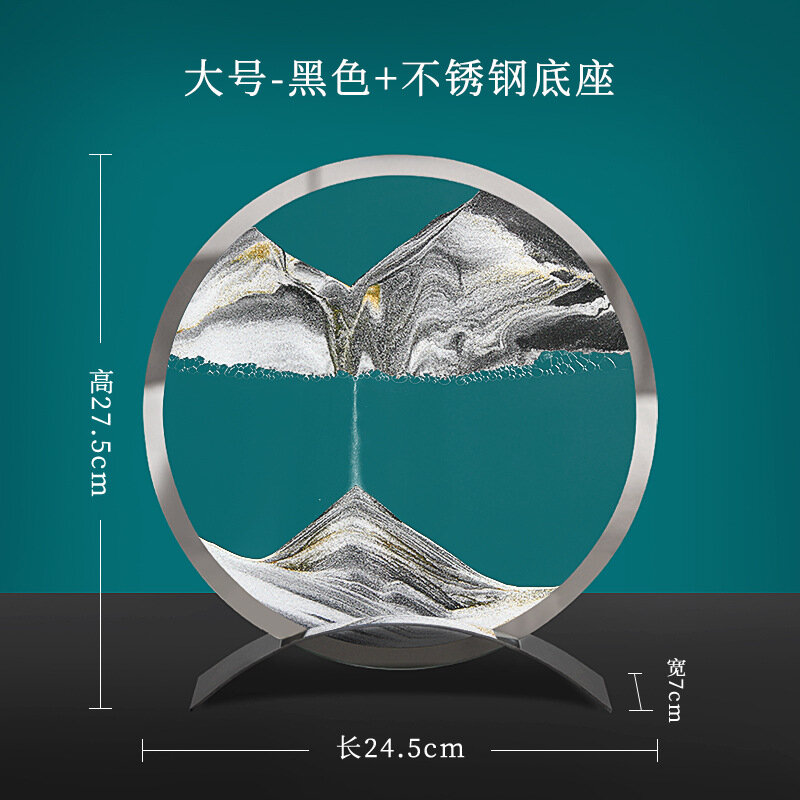 Креативная картина из текучего песка, стеклянный орнамент, подарок, песочные часы, декор для гостиной, винного шкафа, офисного стола, домашнего декора, праздничное рукоделие