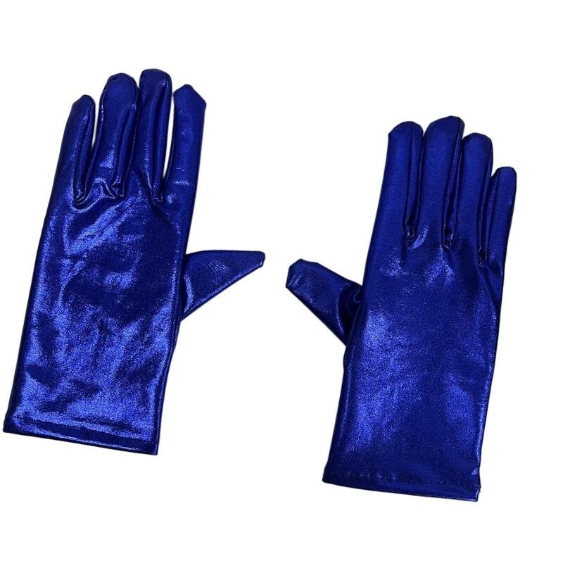 Перчатки, Набор лакированных перчаток-синий
