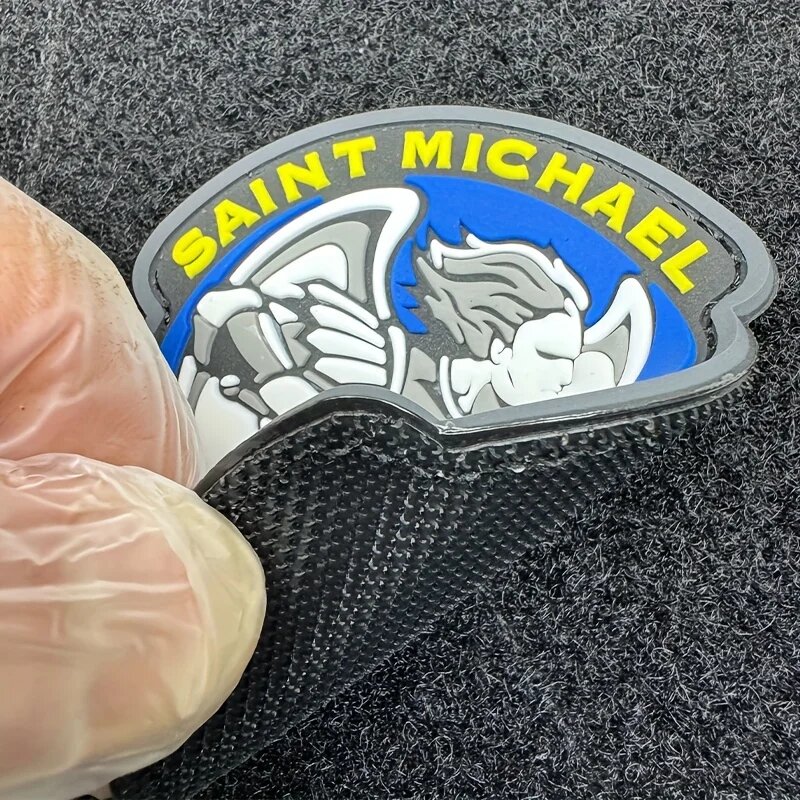 Патч Saint Michael 3D серый (Velcro) — фото 1