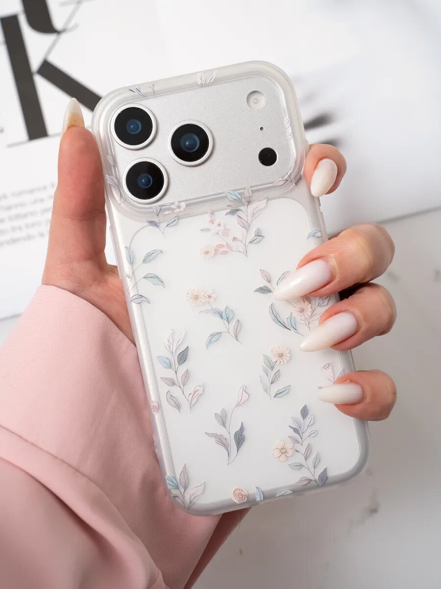 Чехол "О'Кейси" для iPhone 17 Pro, прозрачный, с принтом, легкий, защита камеры
