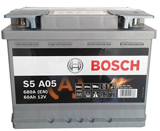 Аккумулятор BOSCH 680A Обратная полярность 60 А/ч 242x175x190