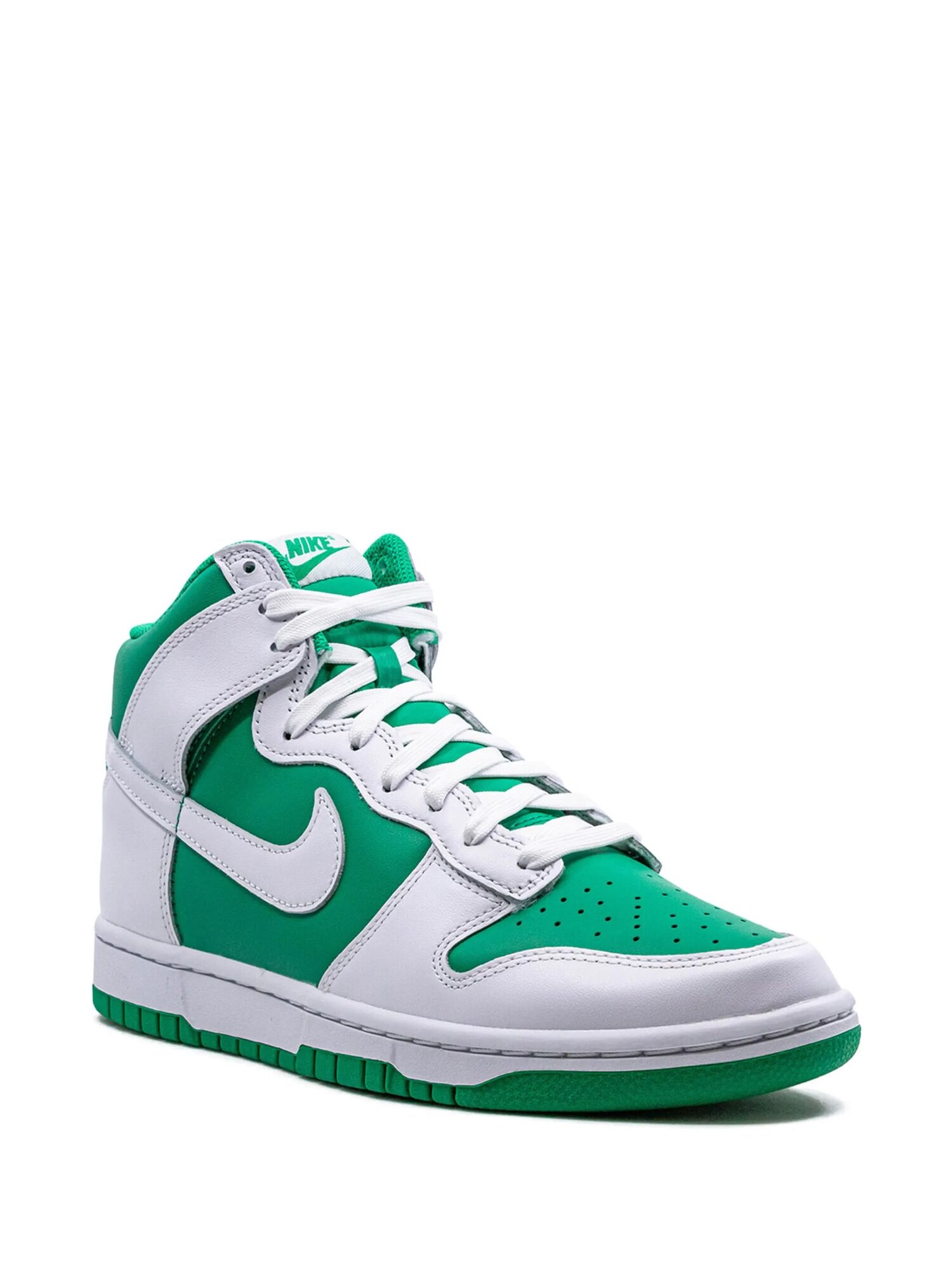 Кроссовки NIKE Dunk High Retro, размер 6.5 US, зеленый — фото 1