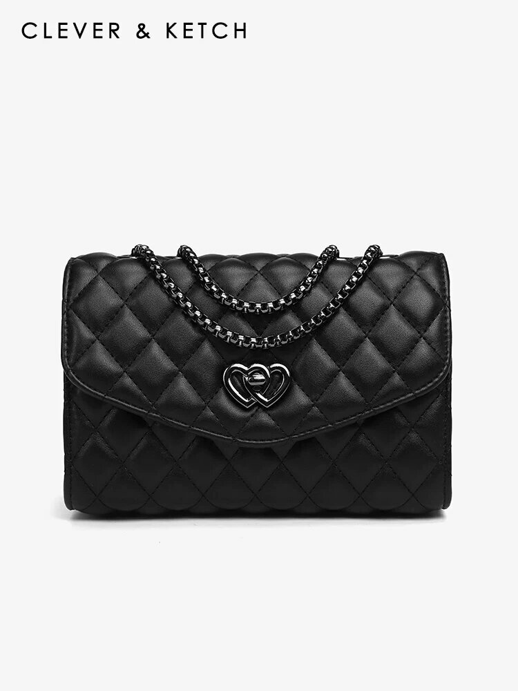 Сумка для женщин Clever&Ketch 2025 года, новая универсальная стеганая сумка с цепочкой, маленькая сумка через плечо в стиле Chanel