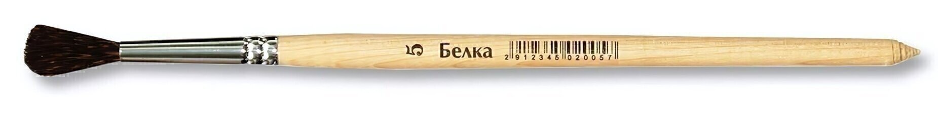 Кисть белка №5 "Ученическая", мягкий ворс, деревянная ручка, удобство в использовании