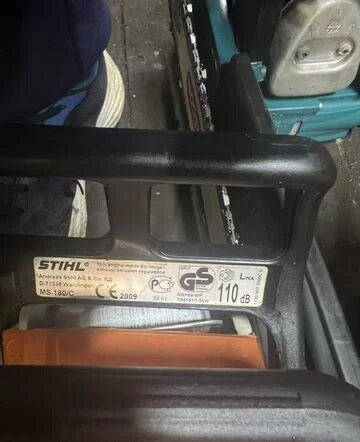 Бензопила цепная бензиновая STIHL MS 180 C, 14' (35 см) 3/8' 1.1 мм, STIHL Б\У 2010 год