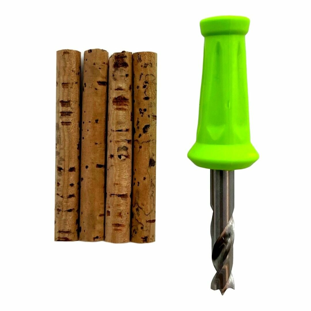 Сверло +пробковые палочки CARPHUNTER Bait Drill Cork Sticks 6мм