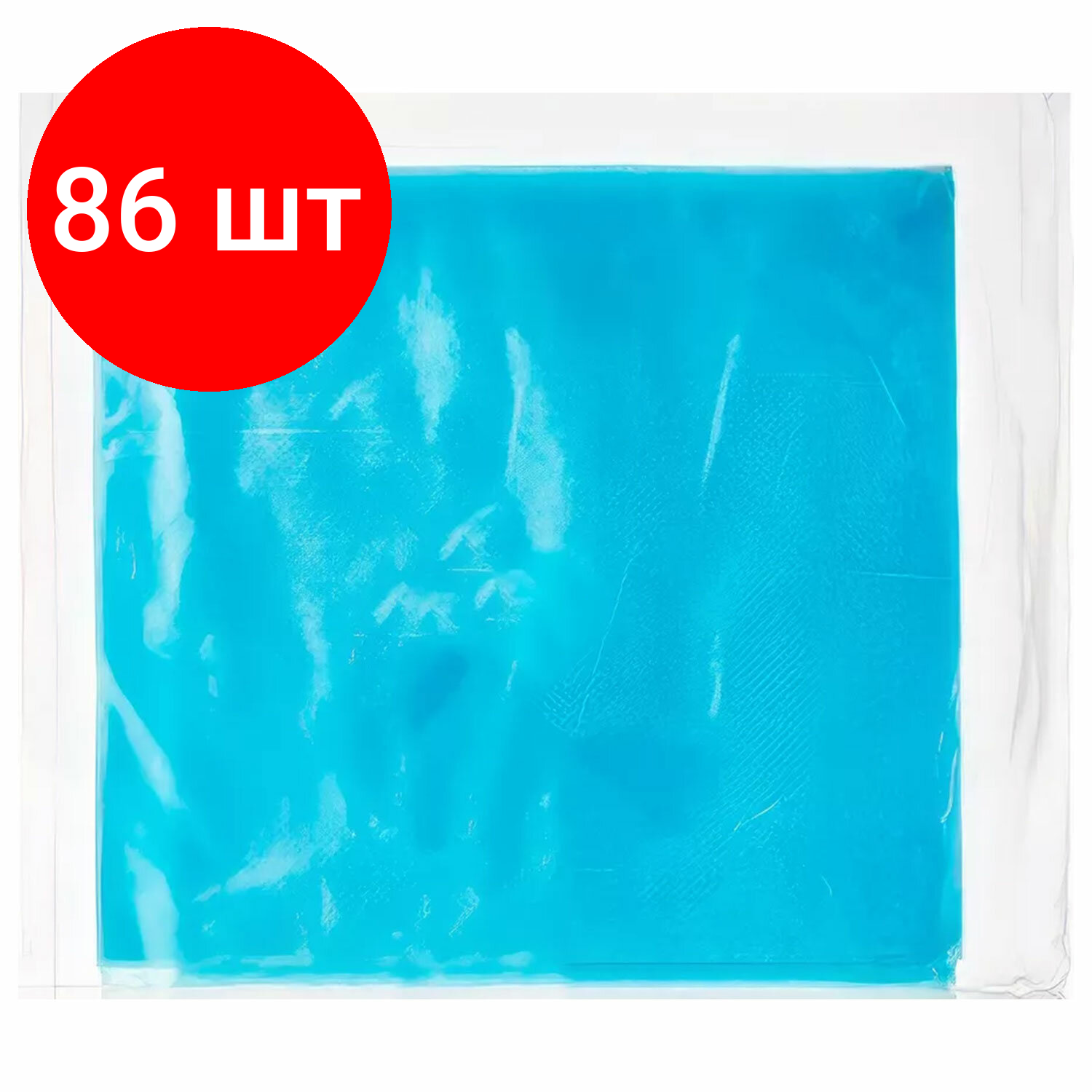 Комплект 86 шт, Простыня голубая стерильная с липким краем 70х80 см, в блистере, спанбонд, 25 г/м2, NF